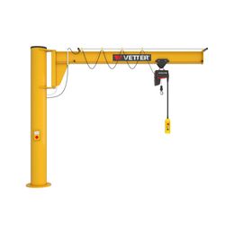 Vetter S&auml;ulenschwenkkran PRAKTIKUS Verbundanker-System Elektrokettenzug 250kg, 6,0m ; VETTER Krantechnik (PS2,5-6,0+VAS2+SiXX2F-HF)