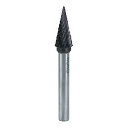 Ruko Hartmetall Frässtift TiCN Form M Spitzkegel (SKM) Durchmesser 10,0 mm L1 min 60 mm (116037TC)