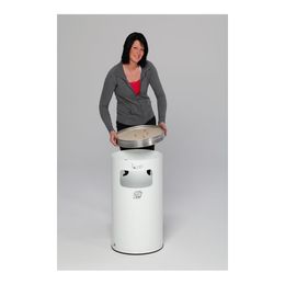 Var Abfallsammler/Ascher H 70K weiß 37,4 l (3050)