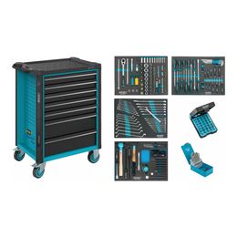 Hazet Werkstattwagen Assistent 179N-7/220 ∙ Schubladen flach: 5 x 77 x 522 x 398 mm ∙ Schubladen hoch: 2 x 162 x 522 x 398 mm)
