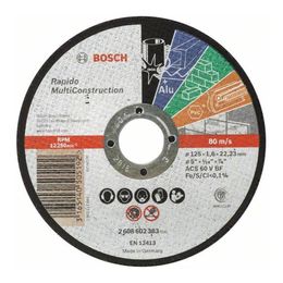 Bosch Trennscheibe gerade Rapido Multi Construction ACS 46 V BF, 125 mm, 22,23 mm, 1,6 (2608602383)