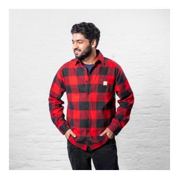 STIER Heavy Flannel Shirt bci cotton L buffalo plaid red ; STIER Workwear (907046)