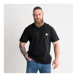 STIER Heavy Tee Pocket organic cotton L Black ; STIER Workwear (906634)