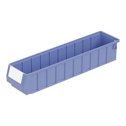 Bito Regalkasten RK Set RK5109, 500 x 117 x 90 mm, taubenblau, inklusive Etikett (1439)