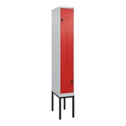 C+P Z-Spind Classic PLUS, Gestell, 2 F&auml;cher, 2120x300x500mm, 7035/3020 Verschluss Sicherheits-Drehriegel ; C + P M&ouml;belsysteme (0800337-102|S10002)