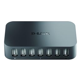 DLink Deutschland DUB-H7/E USB 2.0 7Port Hub 7xA-Port,1xB-Port zum Anschluss von bis zu sieben USB-Geräten an einen PC oder Laptop)