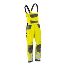 KÜBLER WORKWEAR Kübler Latzhose REFLECTIQ PSA 2 warngelb/anthrazit Form 3207 Größe 23 ; Kübler Workwear (3207 8340-3497-23)