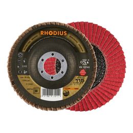 Rhodius TOPline JUMBO SPEED EXTENDED Fächerschleifscheibe 115 x 22,23 mm K60 (208744)