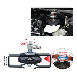 KS Tools Universal-Entl&uuml;fterstutzen-Adapter, verstellbar (160.0718)