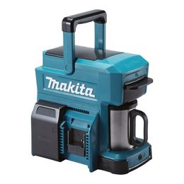 Makita DCM501Z Akku-Kaffeemaschine CXT/LXT| für Kaffee oder Tee| ohne Akku und Ladegerät| mit Filterhalter und Becher|)