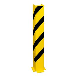 Moravia Anfahrschutz U-Profil schwarz/gelb 1200 x 160 x 6 mm zum Aufd&uuml;beln (197.88.004)