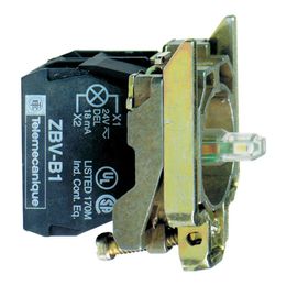 Schneider Electric Hilfsschalterblock 1S m.LED-Mod, ws 24V ZB4BW0B11)
