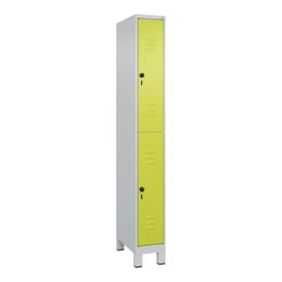 C+P Doppelstock-Spind Classic PLUS, F&uuml;&szlig;e, 1 Abteil, 1950x250x500mm, 7035/0024 ; C + P M&ouml;belsysteme (080310-19|S10010)