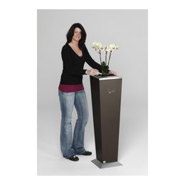 Var Ascher H 110 mit Aschereinsatz/Einsatz für Pflanzen deep-brown 1,4 l (40267)