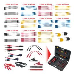 KS Tools 12/24V Master Diagnose Pr&uuml;f- und Mess-Kabel-Satz, 92-tlg. (150.0950)