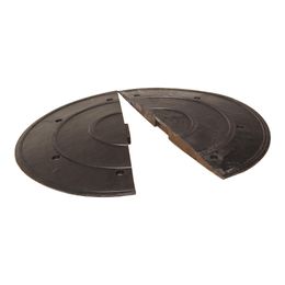 Moravia Fahrbahnschwelle SafeRide-75 Abschlusselement mit Nut 900 x 450 x 75 mm (284.22.604)