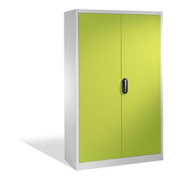 C+P Aktenschrank Acurado mit Drehtüren, 5 Ordnerhöhen, H1950xB1200xT400mm Front Viridingrün Korpus Lichtgrau ; C + P Möbelsysteme (9460-000|S10868)