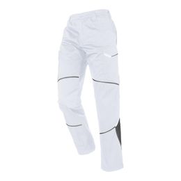 KÜBLER WORKWEAR Kübler Damenhose ICONIQ cotton weiß/anthrazit Form 2540 Größe 34 ; Kübler Workwear (2540 1301-1097-34)