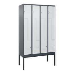 C+P Z-Spind Classic PLUS, Gestell, 8 F&auml;cher, 2120x1200x500mm, 7016/7035 Verschluss Zylinderschloss ; C + P M&ouml;belsysteme (0800337-408|S10028)