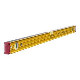 Stabila Wasserwaage Type 96-2 M aus Aluminium mit drei Libellen und Seltenerd-Magnetsystem für Haftung an Metallflächen, Länge: 100 cm (15855)
