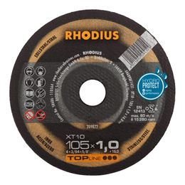 Rhodius TOPline XT10 Extrad&uuml;nne Trennscheibe 100 x 1,0 x 16,00 mm (209822)