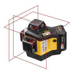 Stabila 12-V-System Kreuzlinienlaser LAX 600, selbstnivellierend, 3 x 360° rote Laserlinien, max. Reichweite: 30 m, CAS-Akku und -Ladegerät (EU), Univ (19793)