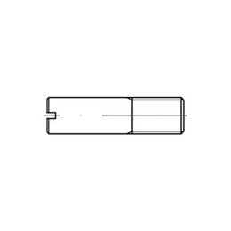 ISO 2342 Schaftschrauben mit Kegelkuppe und Schlitz 14 H M 8 x 40 S ; Industrial Quality Supplies (023420000080040)