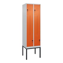 C+P Z-Spind Classic PLUS, Gestell, 4 F&auml;cher, 2120x600x500mm, 7035/2004 Verschluss Sicherheits-Drehriegel ; C + P M&ouml;belsysteme (0800337-204|S10030)