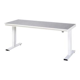 Rau Werktisch adlatus 300 elektrisch höhenverstellbar Linoleum-/Universal-Platte 2000 mm x 800 mm (08-WT-200-080-L)