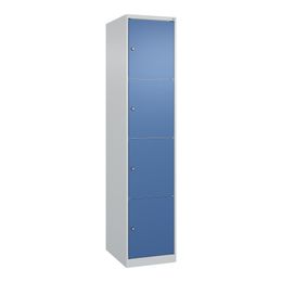 C+P Schlie&szlig;fachschrank Classic PLUS, 1 Abteil, 1850x400x500mm, 7035/5023 Innenh&ouml;he Gefach oben (oberes 453 mm Front RAL 5023 Fernblau ; C + P M&ouml;belsys (080000-124|S10005)
