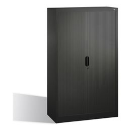 C+P Akten-Sideboard Omnispace mit Rollladen, 4 Ordnerh&ouml;hen, H1660xB1000xT420mm Schwarzgrau ; C + P M&ouml;belsysteme (3212-00|S00002)