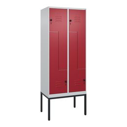 C+P Z-Spind Classic PLUS, Gestell, 4 F&auml;cher, 2120x800x500mm, 7035/3003 Verschluss Sicherheits-Drehriegel ; C + P M&ouml;belsysteme (0800337-224|S10001)