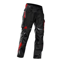 KÜBLER WORKWEAR Kübler Pulsschlag Hose 2324 schwarz/mittelrot Größe 54 ; Kübler Workwear (23245353-9955-54)