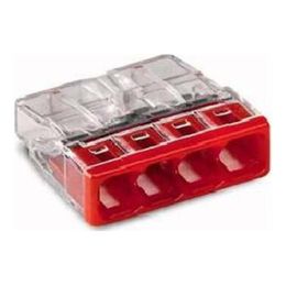 WAGO GmbH& Co. KG Verbindungsdosenklemme 4x 0.5-2.5 rot 2273-204)