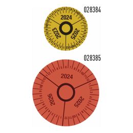 Zarges Prüfplakette Gelb (828384)