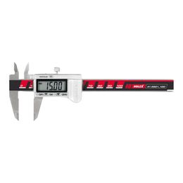 HOLEX Digitaler Messschieber ABS aus rostfreiem Stahl mit LCD-Anzeige und Feststellschraube (100 mm Messbereich), 412821 100)