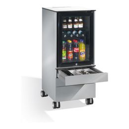 C+P Kühlschrank-Caddy Asisto für Besteck und Geschirr, H1150xB500xT600mm Weißaluminium ; C + P Möbelsysteme (54780-000|S10007)