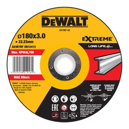 Dewalt EXTREME Trennscheibe 180x3x22,23mm Metall Typ 42 (gekröpft) DX7967-AE)