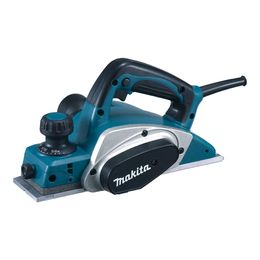 Makita KP0800J Falzhobel + MAKPAC | f&uuml;r Holzoberfl&auml;chen | mit Spantiefe von 0 bis 2,5 mm und Zubeh&ouml;r | mit Koffer |)