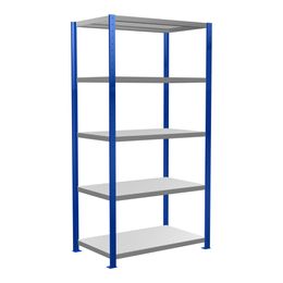 Schulte Grundregal Steckregal MULTIplus330 2000 x 1000 x 600 mm 5 Fachb&ouml;den Kreuzstrebe RAL 5010 enzianblau/verzinkt ; SCHULTE LAGERTECHNIK (13960-B)