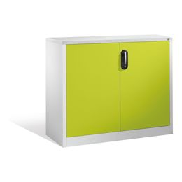 C+P Akten-Sideboard Acurado mit Drehtüren, 2 Ordnerhöhen, H1000xB1200xT400mm Front Viridingrün Korpus Lichtgrau ; C + P Möbelsysteme (9466-1200|S10270)