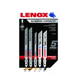 Lenox Stichsägeblätter-Set Universal 5-tlg., T-Schaft: 1 x C450T, 1 x C416T, 1 x C320TS, 1 x B314T, 1 x B324T (1994456)
