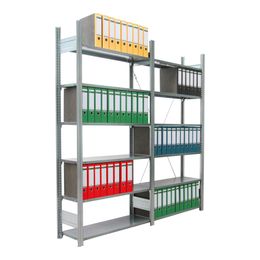 Regalwerk BERT Ordnerregal Anbaufeld HxBxT 2000x1285x300mm 6 Fachb&ouml;den & 6 Ebenen (B3-36113-30)