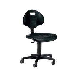 Arbeitsstuhl TEC 20 Sitz PU-Schaum schwarz Sitzhöhe 420-550 mm mit Rollen ; Topstar (72220 PU0)