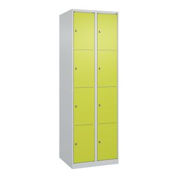 C+P Schlie&szlig;fachschrank Classic PLUS, 2 Abteile, 1850x600x500mm, 7035/0024 Innenh&ouml;he Gefach oben (oberes 453 mm Front 1108060 RDS Viridingr&uuml;n ; C + P M (080000-204|S10009)