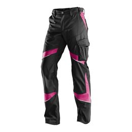 KÜBLER WORKWEAR Kübler ACTIVIQ Damenhose schwarz/pink 34 ; Kübler Workwear (2550 5365-9952-34)