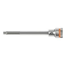 Wera 8740 B Zyklop Bitnuss mit 3/8"-Antrieb, mit extra schlankem Profilbereich, 5 x 107 mm (05003051001)