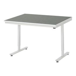 Rau Arbeitstisch adlatus 150 elektrisch h&ouml;henverstellbar Linoleum-/Universal-Platte 1250 mm x 1000 mm (08-AT-125-100-L)