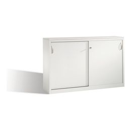 C+P Akten-Sideboard Acurado mit Schiebet&uuml;ren, 2 x 2 Ordnerh&ouml;hen, H1000xB1600xT400mm Front Lichtgrau Korpus Lichtgrau ; C + P M&ouml;belsysteme (2146-00|S10057)