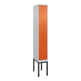 C+P Z-Spind Classic PLUS, Gestell, 2 F&auml;cher, 2120x300x500mm, 7035/2004 Verschluss Zylinderschloss ; C + P M&ouml;belsysteme (0800337-102|S10031)